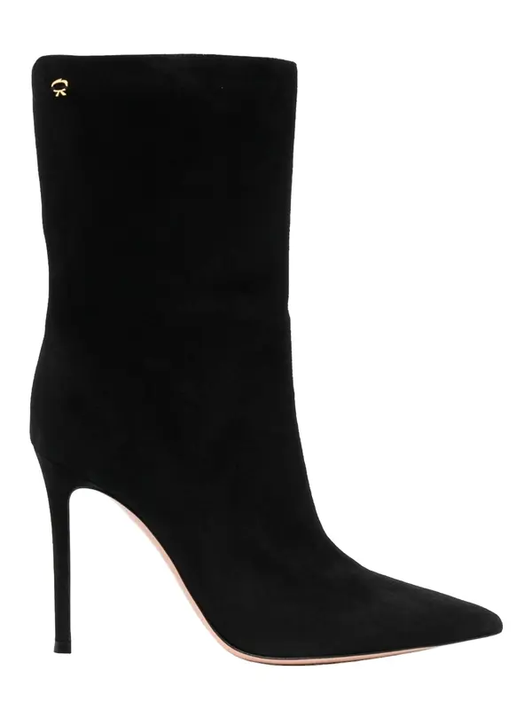 GIANVITO ROSSI Reus 105mm Suede Boots - Black