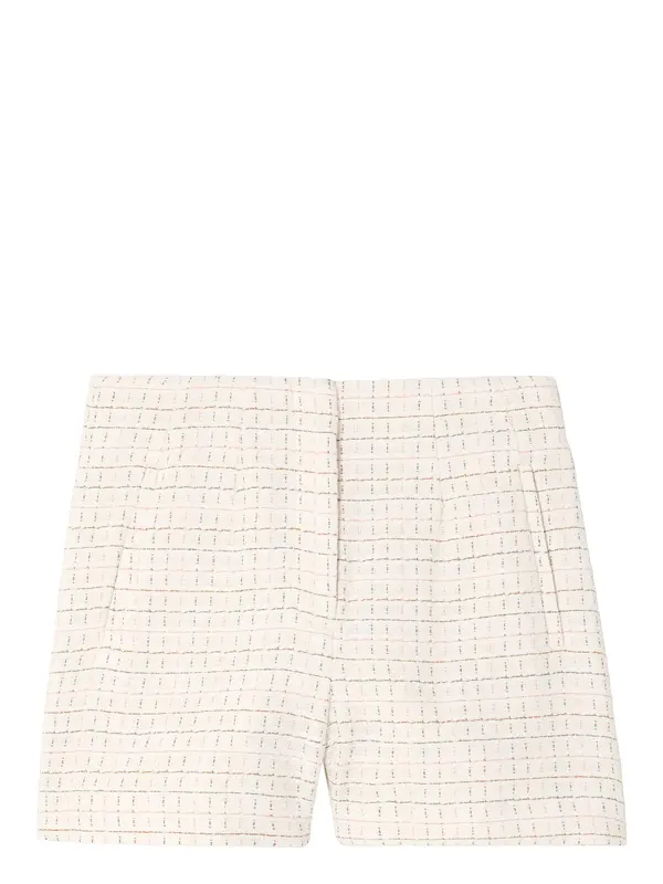 Veronica Beard Jazmin Cotton-tweed Shorts - Ivory