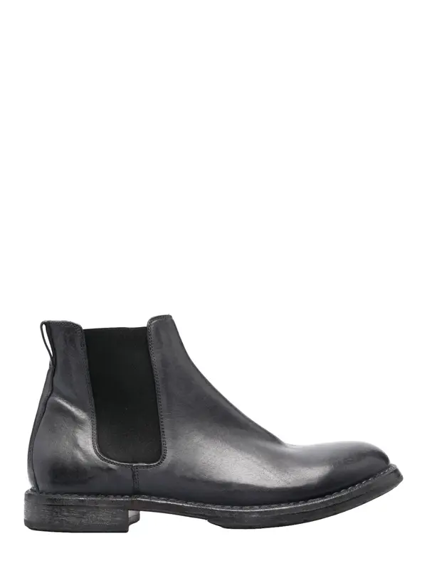 Moma Tronchetto Leather Chelsea Boots - Grey