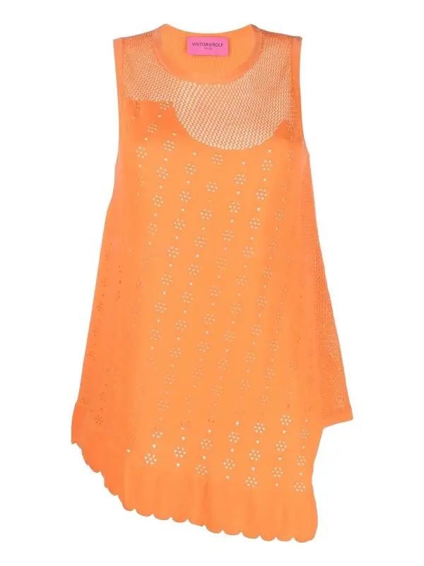 Viktor & Rolf Sleeveless Knit Top - Orange