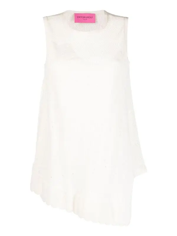 Viktor & Rolf Sleeveless Knit Top - Neutrals