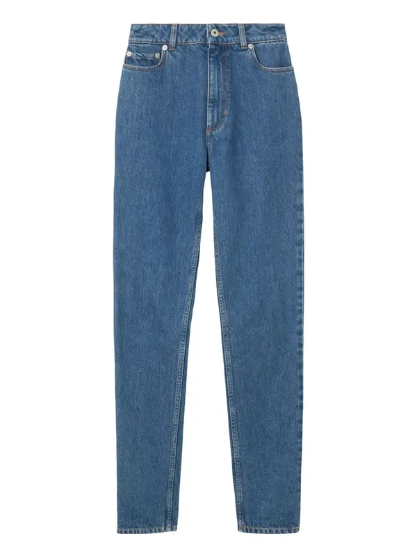 Burberry High-waisted Slim-fit Jeans - Blue