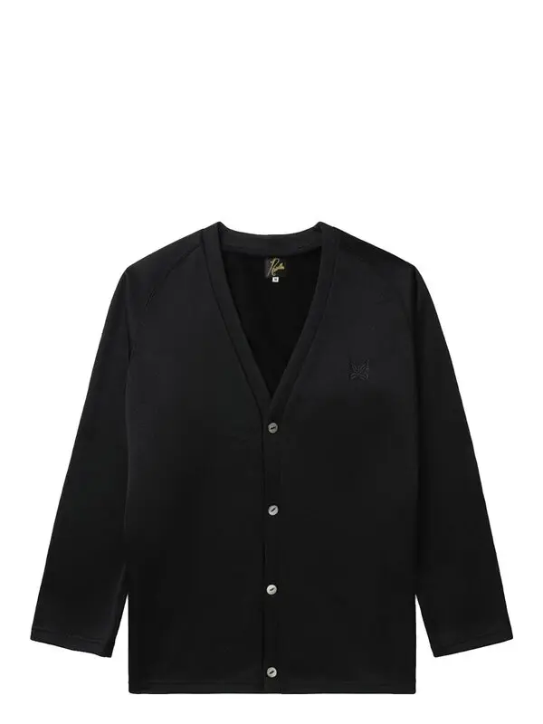 Needles Logo-embroidered Buttoned Cardigan - Black
