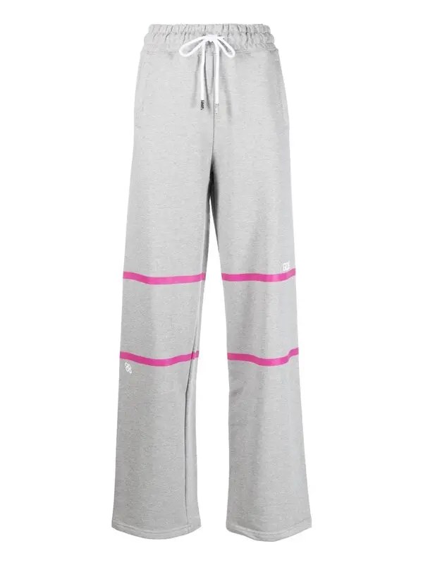 Gcds Logo-print Track Pants - Grey