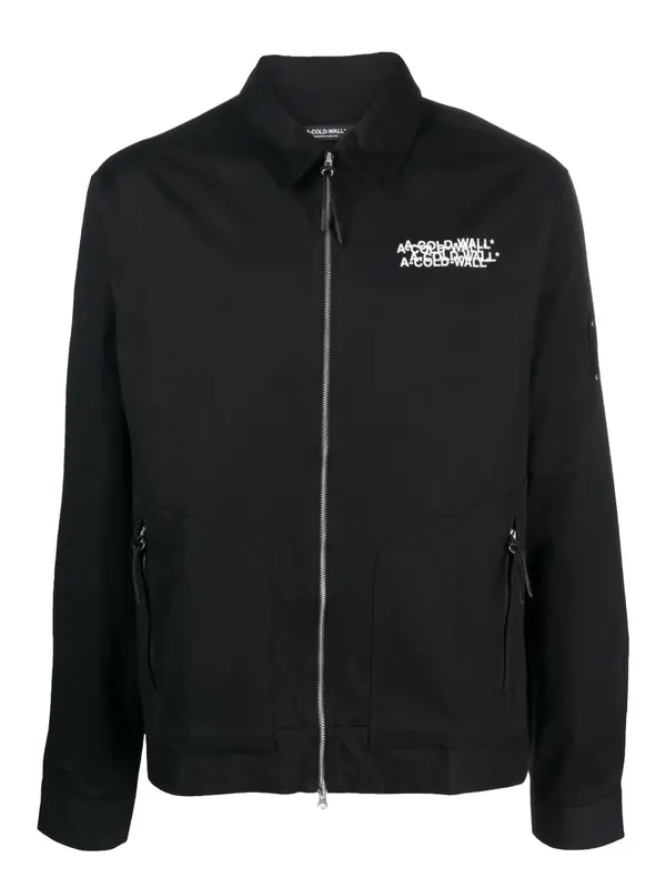 A-COLD-WALL* Logo Overlay Tech Jacket - Black