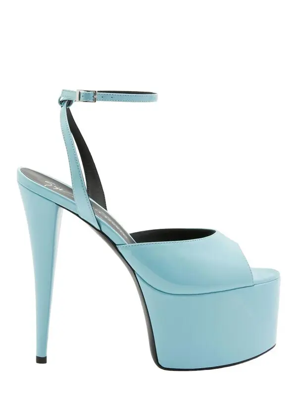 GIUSEPPE ZANOTTI Platform Stiletto Sandals - Blue