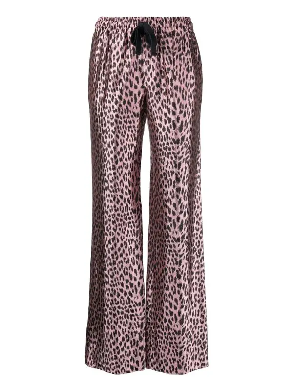 Zadig&Voltaire Leopard Print Trousers - Pink