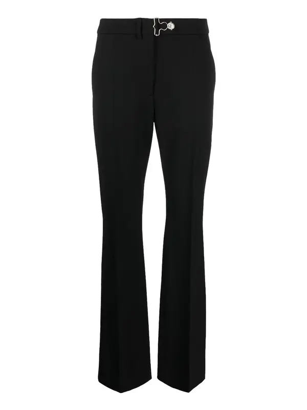 Moschino Tailored Flared Trousers - Black