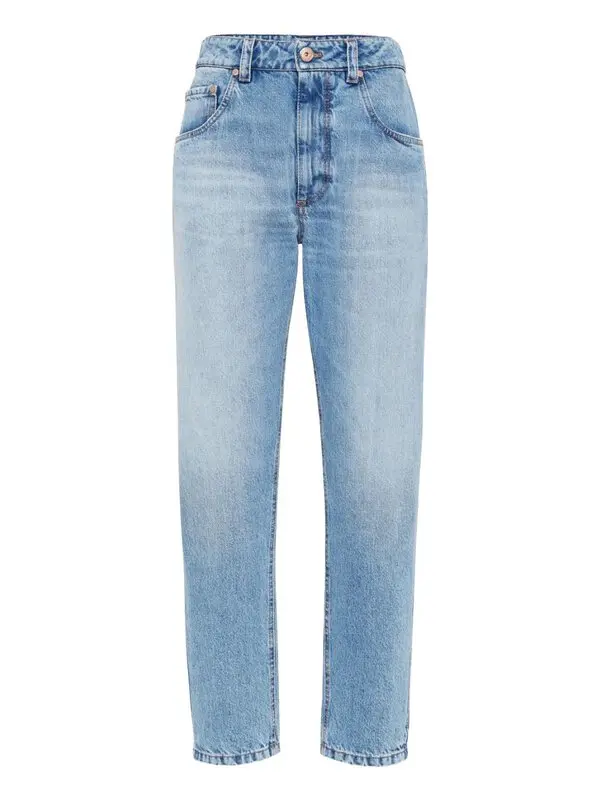 Brunello Cucinelli Distressed Denim Jeans - Blue