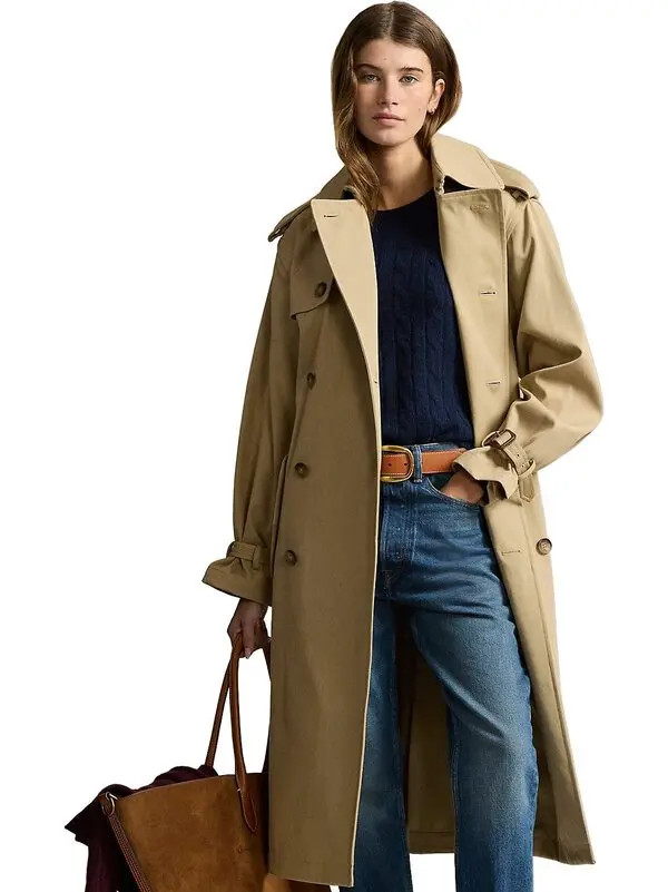 Ralph Lauren Double-breasted Cotton-blend Twill Trench Coat - Surrey Tan