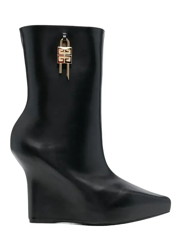 Givenchy G Lock Leather Boots - Black