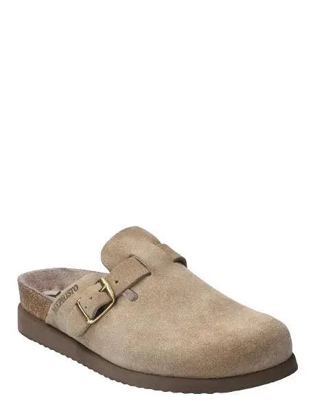 Mephisto Halina Footbed Clog - Warm Grey