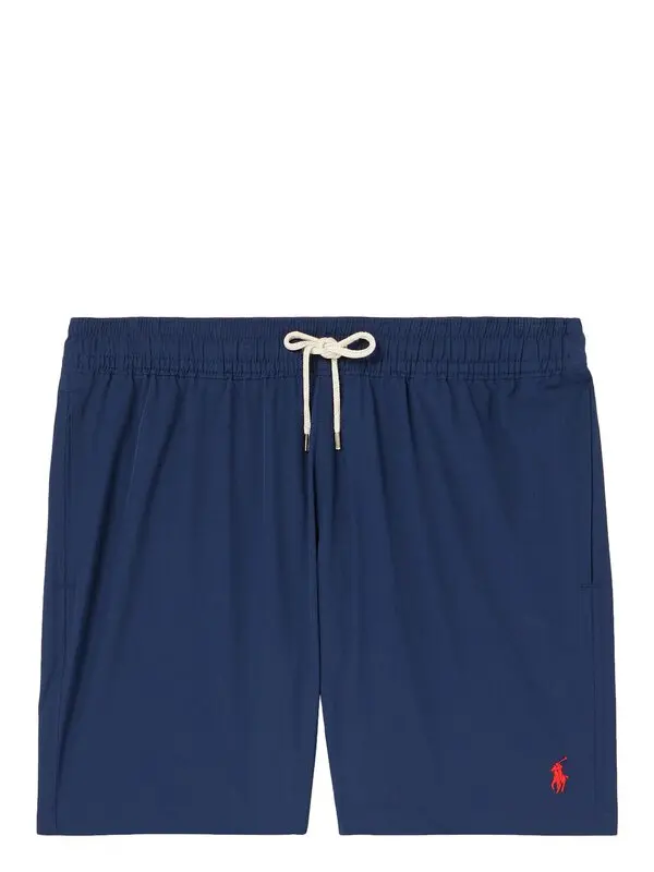 Polo Ralph Lauren Traveler Straight-leg Mid-length Swim Shorts - Blue