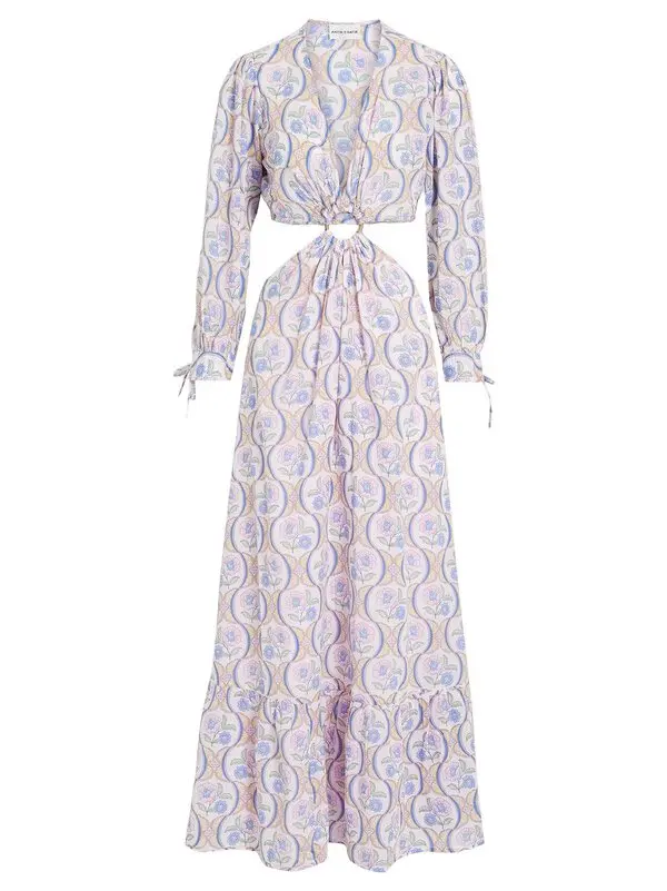 Antik Batik Tanissa Floral-print Maxi Dress - Lilac