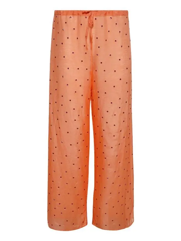 Oseree Gem Pants - Peach
