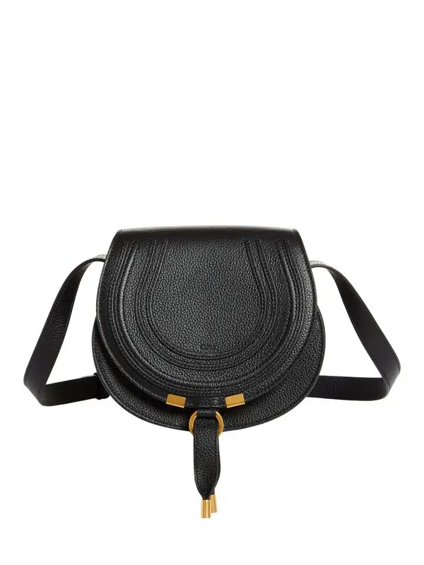 Chloé Small Marcie Leather Crossbody Bag - Black