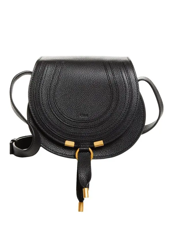 Chloé Small Marcie Leather Crossbody Bag - Black