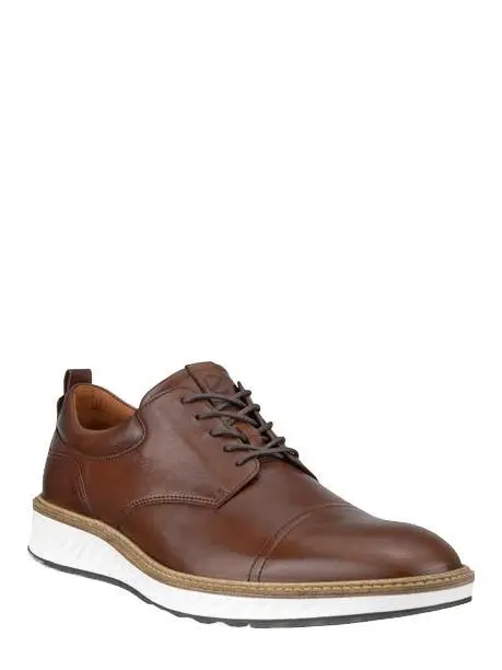 Ecco St.1 Hybrid Cap Toe Derby - Cognac