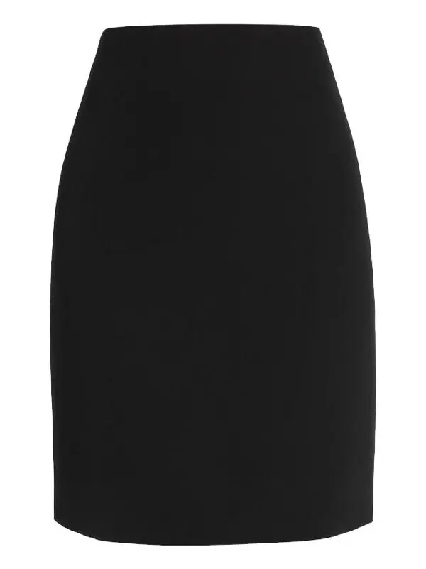 Giorgio Armani Silk Pencil Skirt - Black