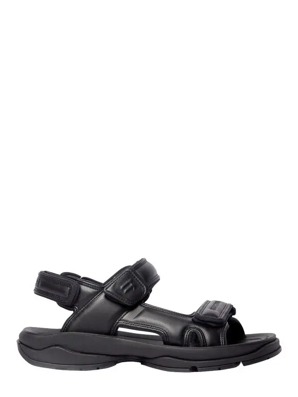 Balenciaga Tourist Sandals - Black