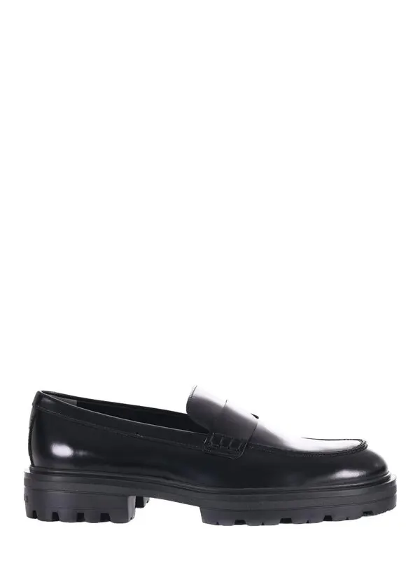 Hogan Moccasins In Leather - Black