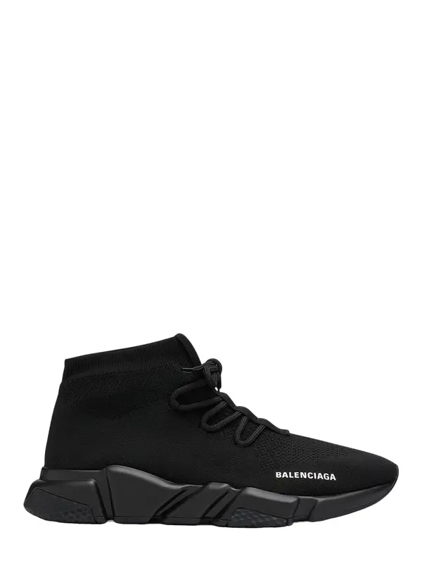 Balenciaga Speed Lace Up Sneakers - Black