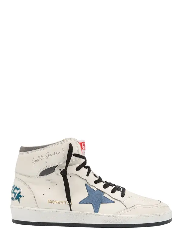Golden Goose Sky-star High-top Sneakers - White/savoia/basalto