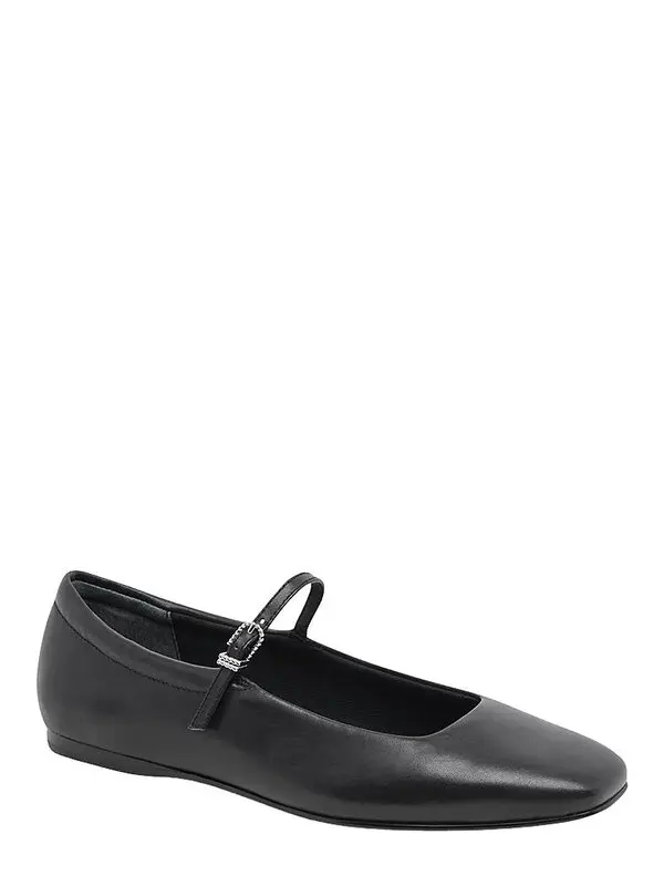 Dolce Vita Reyes Mary Jane Ballet Flats - Black Leather
