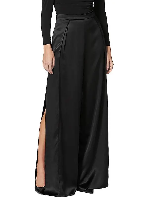 Herve Leger Icon High-waisted Wide-leg Pants - Black