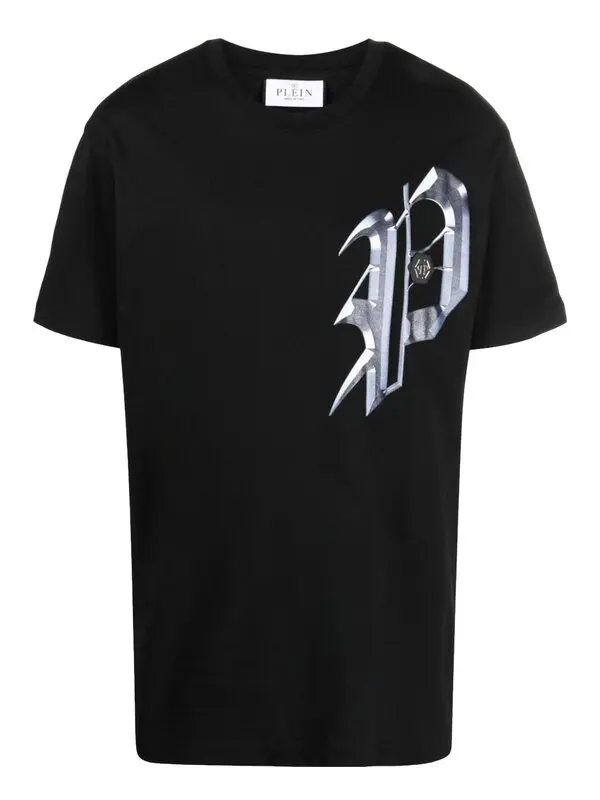 Philipp Plein Graphic-print Cotton T-shirt - Black