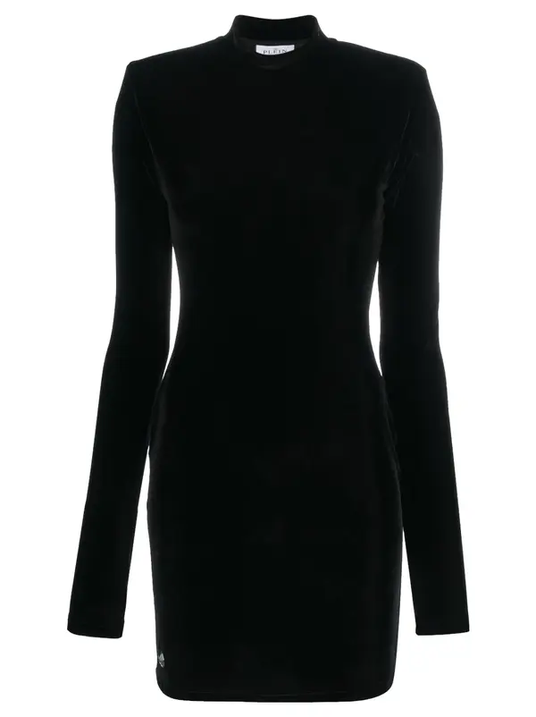 Philipp Plein Velvet Minidress - Black