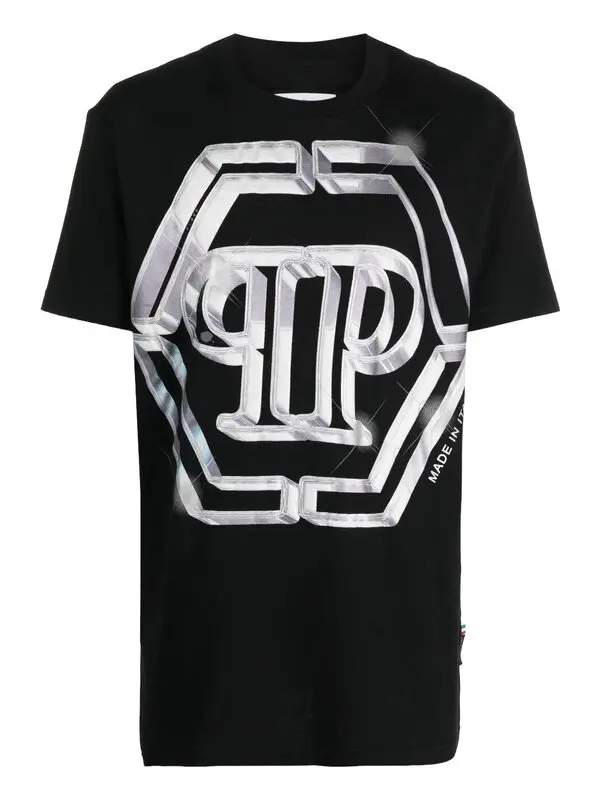 Philipp Plein Logo-print Short-sleeved T-shirt - Black