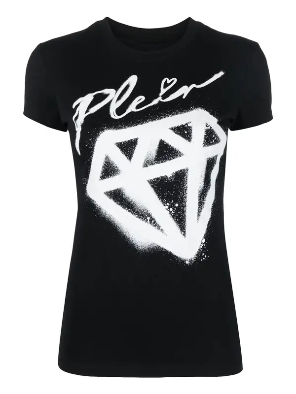 Philipp Plein Graffiti Logo-print T-shirt - Black
