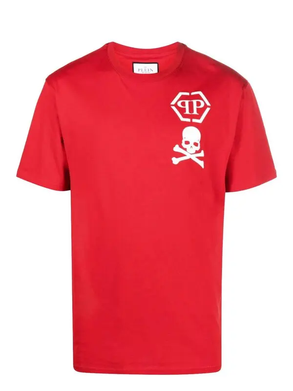 Philipp Plein Logo-print Short-sleeved T-shirt - Red