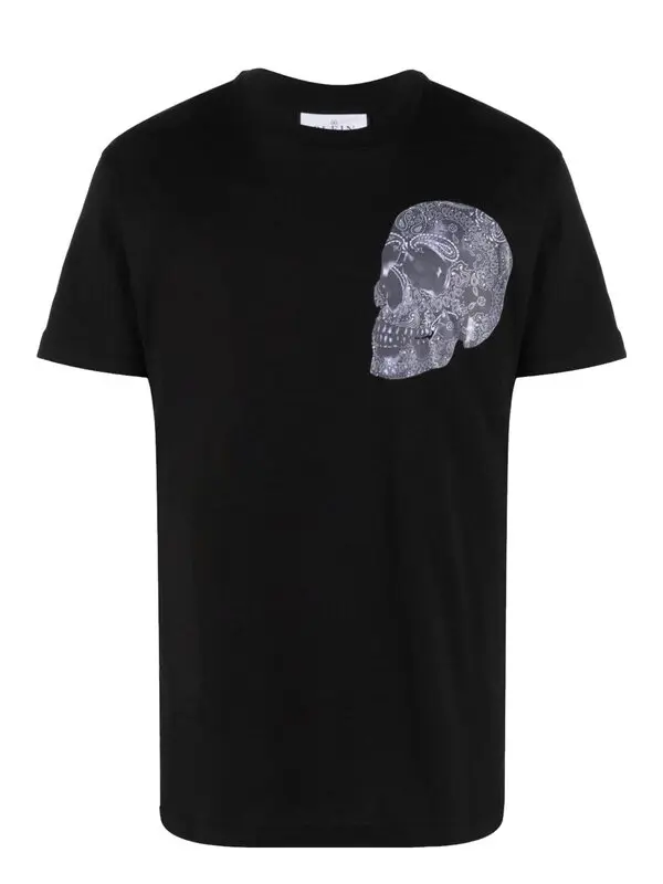Philipp Plein Skull-print Cotton T-shirt - Black