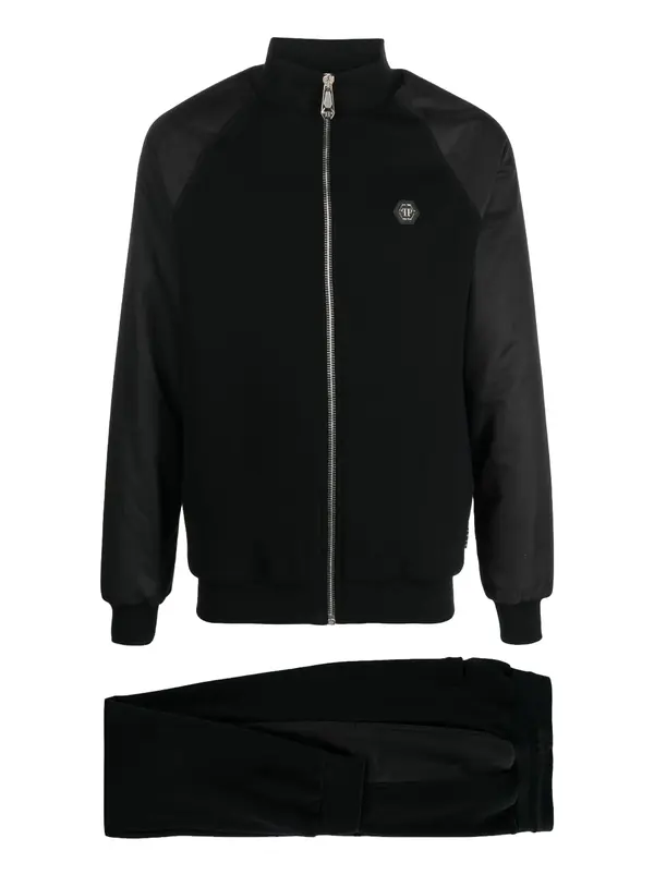 Philipp Plein Logo-appliqué Tracksuit - Black