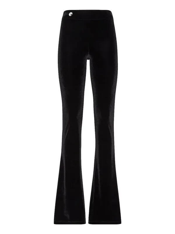 Philipp Plein High-waisted Flared Leggings - Black