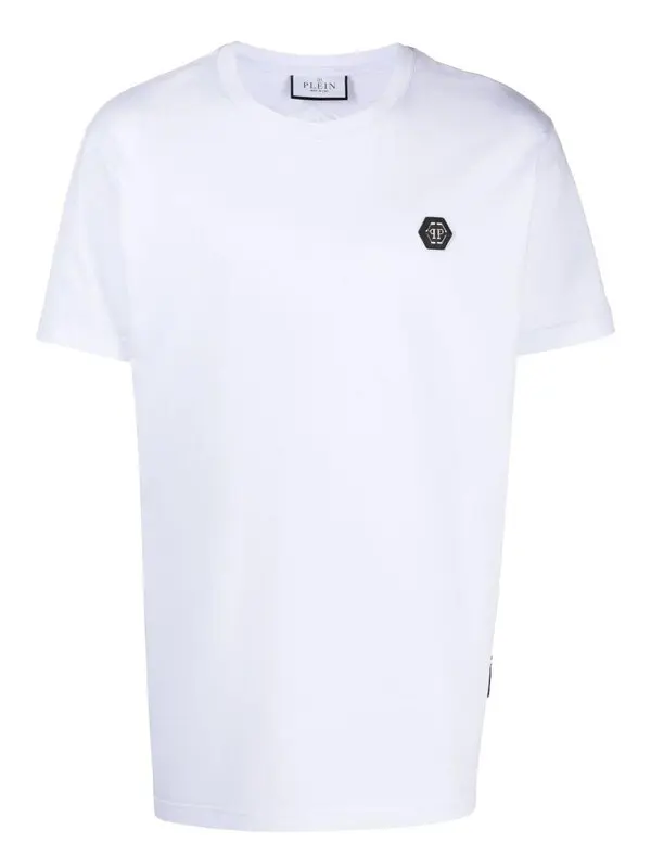 Philipp Plein Skull&bones-print Cotton T-shirt - White