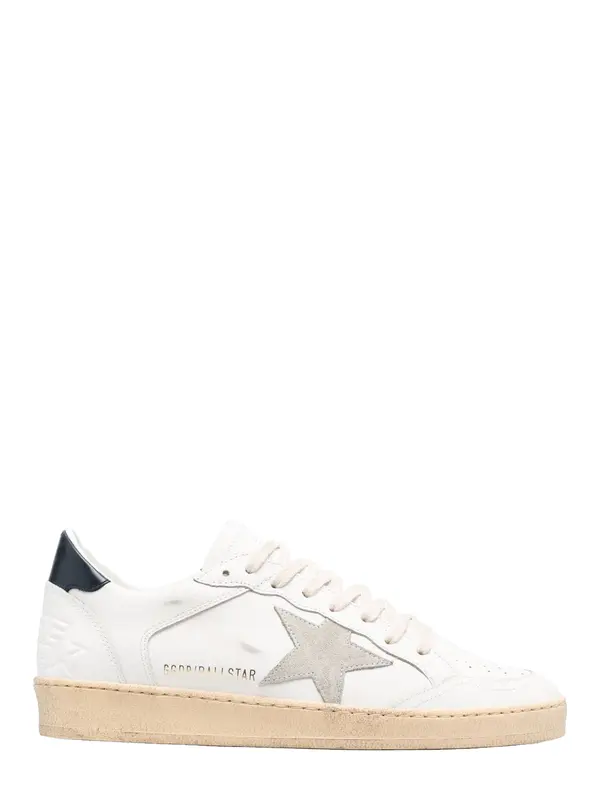 Golden Goose Ball Star Leather Sneakers - White