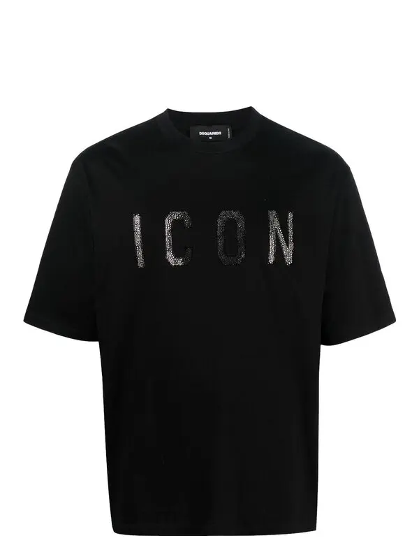Dsquared2 Icon-print Cotton T-shirt - Black