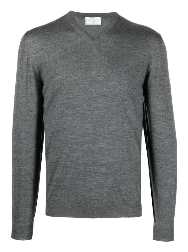 Fedeli Virgin Wool Jumper - Grey