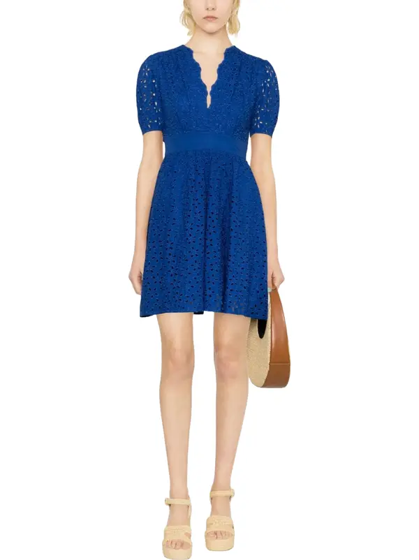 Pinko Aureo Cotton Belted Dress - Blue
