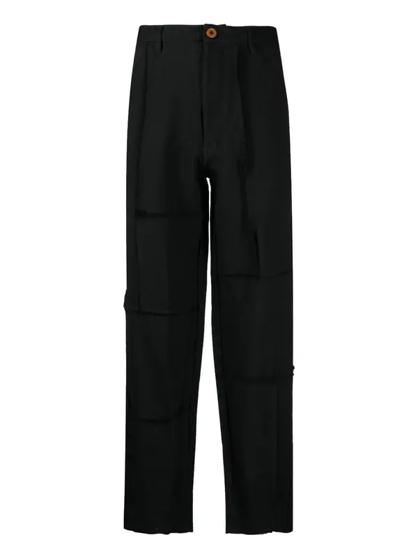 Comme Des Garçons Exposed-seam Trousers - Black
