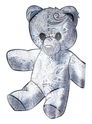 Philipp Plein Teddy Bear Paisley-print T-shirt - Blue