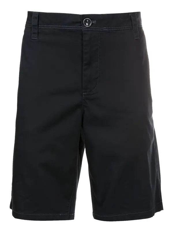 Armani Exchange Mid-rise Chino Shorts - Blue