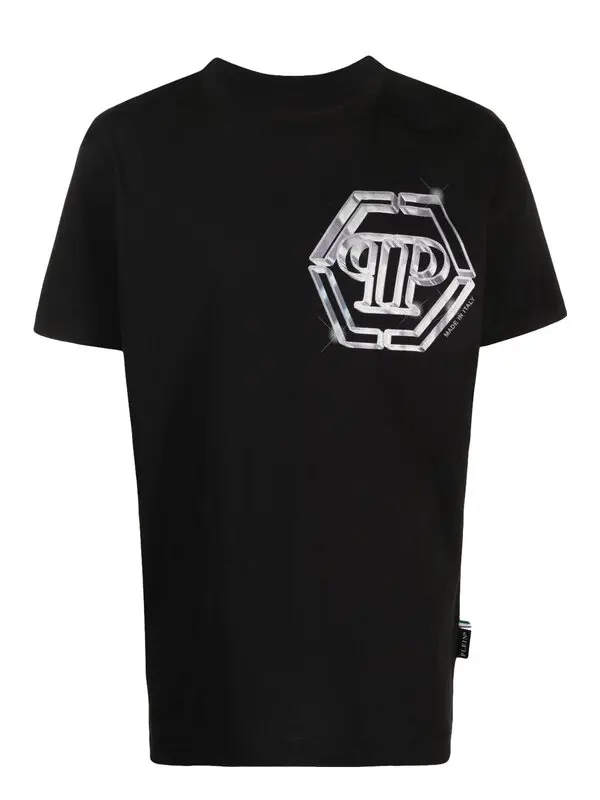 Philipp Plein Logo-print Cotton T-shirt - Black