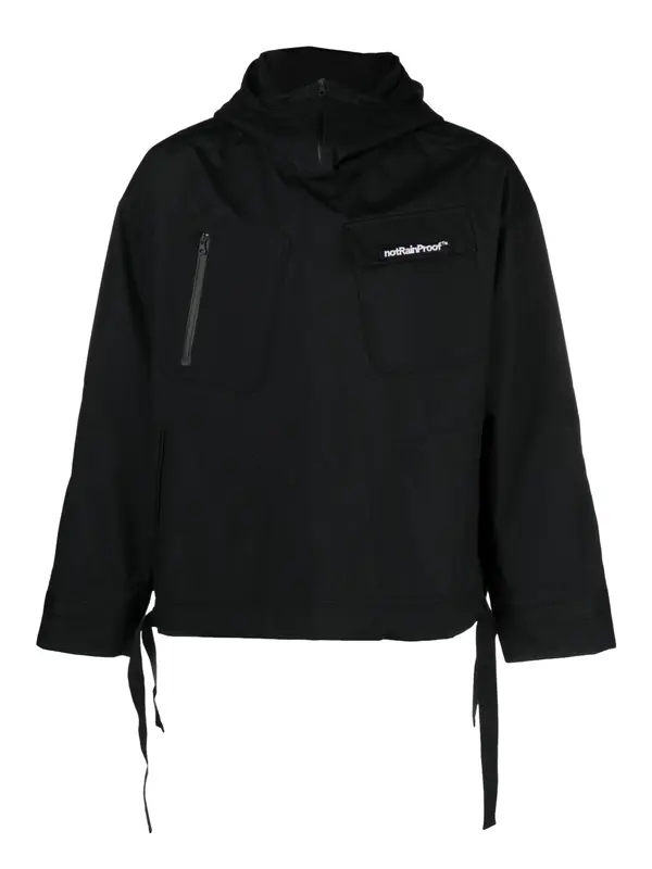 STYLAND X Notrainproof Ripstop Pullover Jacket - Black