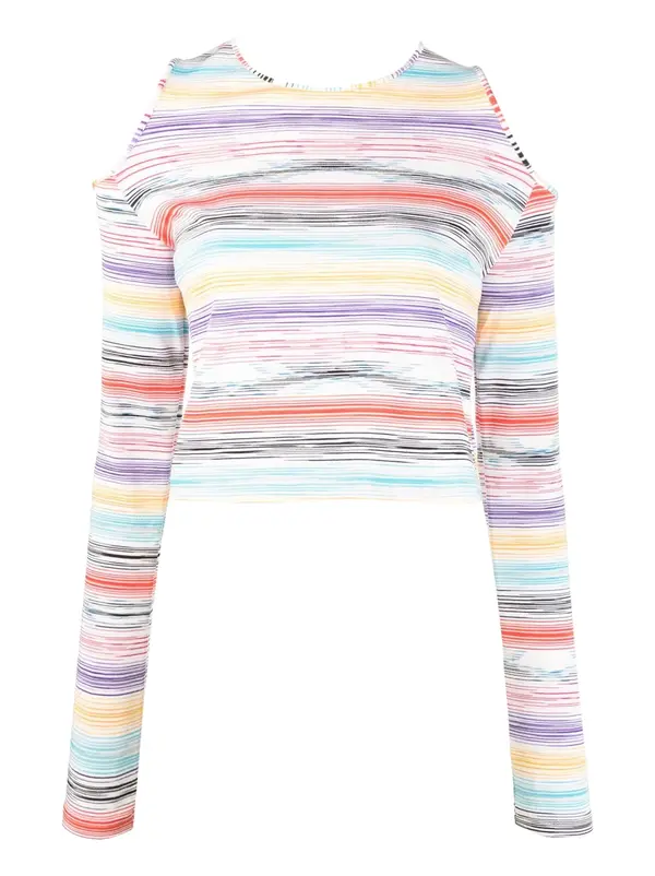 Missoni Stripe-print Knitted Top - Yellow