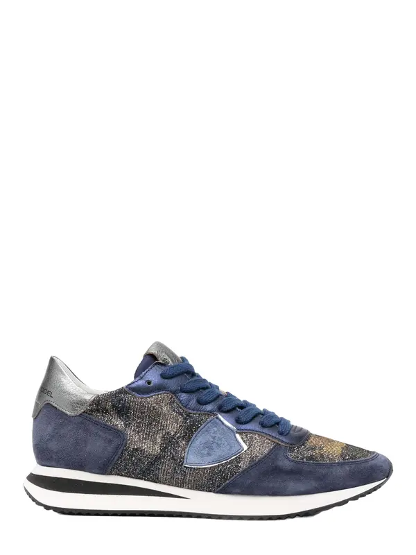 Philippe Model Leather Panelled Low-top Sneakers - Blue