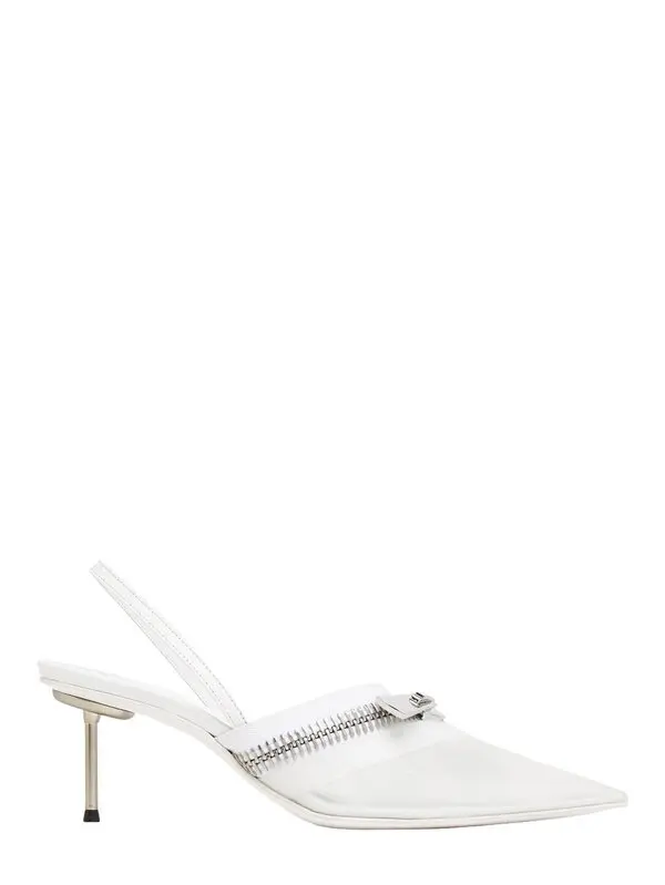 Coperni Zip Slingback Pumps - White